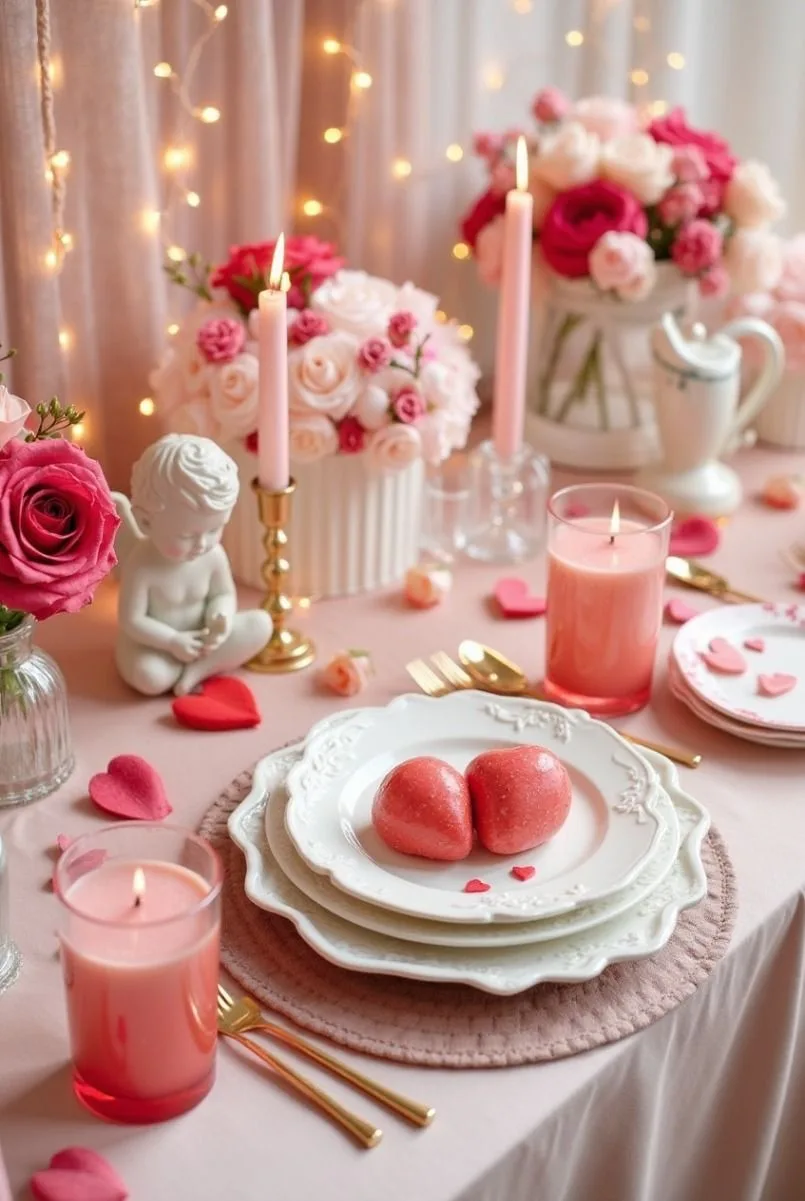 Easy DIY Valentine Table Settings for a Romantic Dinner at Home - Dodpo ...